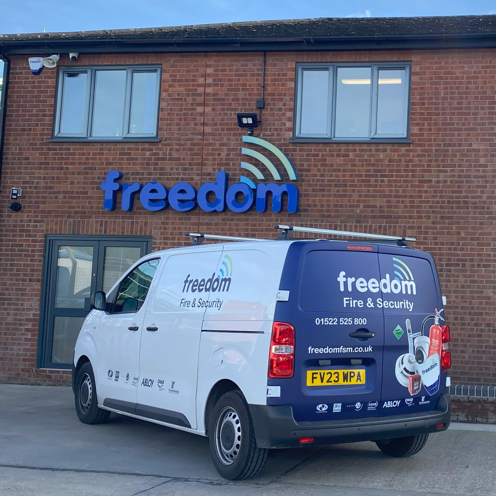 Introducing our new van design! | Freedom Fire & Security